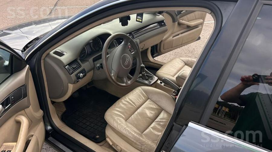 Grey Audi A6 2003 in Riga, with an engine capacity of 1.90 L and mileage of 403 thousand km for 2000 €, photo 6 on AUTOMOTO.COM.LV