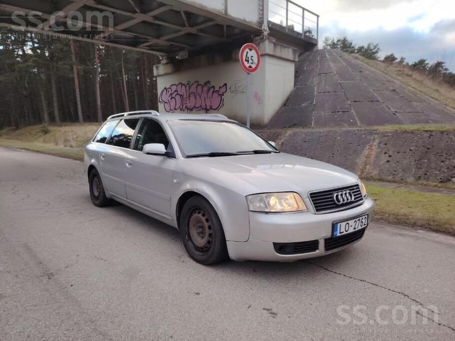 Grey Audi A6 2004 in Ventspils, with an engine capacity of 2.50 L and mileage of 324 thousand km for 1295 €, photo 1 on AUTOMOTO.COM.LV