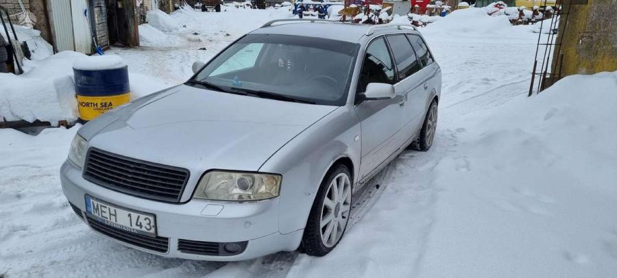 Grey Audi A6 2004 in Vilnius, with an engine capacity of 2.50 L and mileage of 359 thousand km for 2100 €, photo 1 on AUTOMOTO.COM.LV