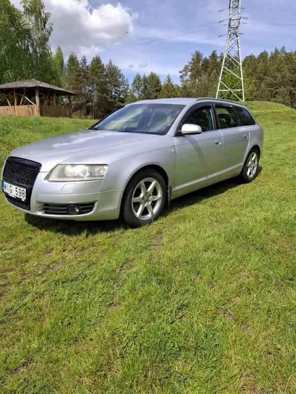 Grey Audi A6 2005 in Sirvintos, with an engine capacity of 1.98 L and mileage of 242 thousand km for 1450 €, photo 4 on AUTOMOTO.COM.LV