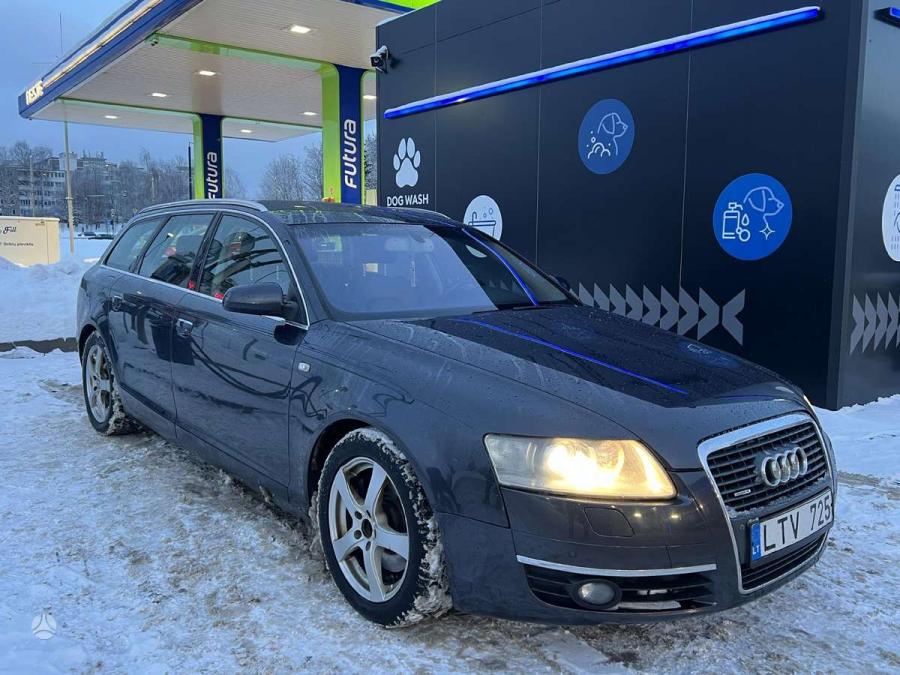 Grey Audi A6 2005 in Vilnius, with an engine capacity of 2.97 L and mileage of 300 thousand km for 2750 €, photo 1 on AUTOMOTO.COM.LV