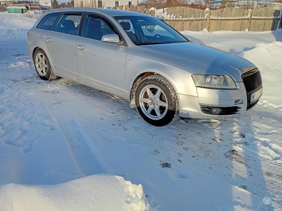 Grey Audi A6 2005 in Klaipeda, with an engine capacity of 1.98 L and mileage of 244 thousand km for 1900 €, photo 2 on AUTOMOTO.COM.LV