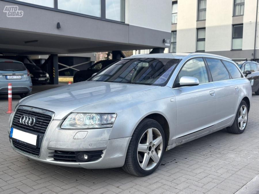 Pelēks Audi A6 2005 Kauņa, ar dzinēja tilpumu 3.00 L un nobraukumu 390 tūkst. km par 1500 €, foto 1 vietnē AUTOMOTO.COM.LV