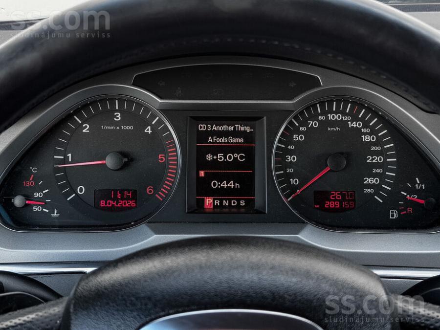 Grey Audi A6 2005 in Riga, with an engine capacity of 3.00 L and mileage of 0 thousand km for 3250 €, photo 18 on AUTOMOTO.COM.LV