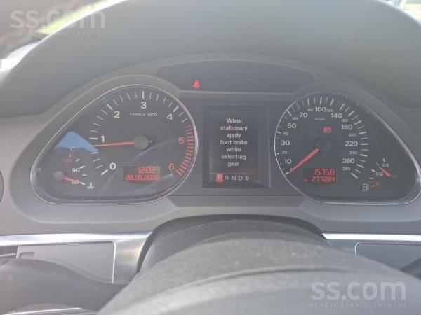 Pelēks Audi A6 2005 Tukums, ar dzinēja tilpumu 3.00 L un nobraukumu 277 tūkst. km par 2800 €, foto 7 vietnē AUTOMOTO.COM.LV