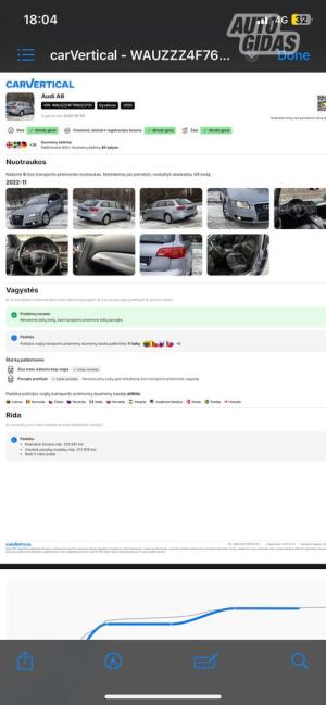 Grey Audi A6 2005 in Prienai, with an engine capacity of 3.00 L and mileage of 390 thousand km for 3500 €, photo 19 on AUTOMOTO.COM.LV