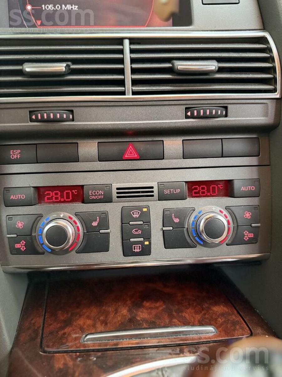 Pelēks Audi A6 2005 Talsi, ar dzinēja tilpumu 2.70 L un nobraukumu 335 tūkst. km par 3200 €, foto 13 vietnē AUTOMOTO.COM.LV