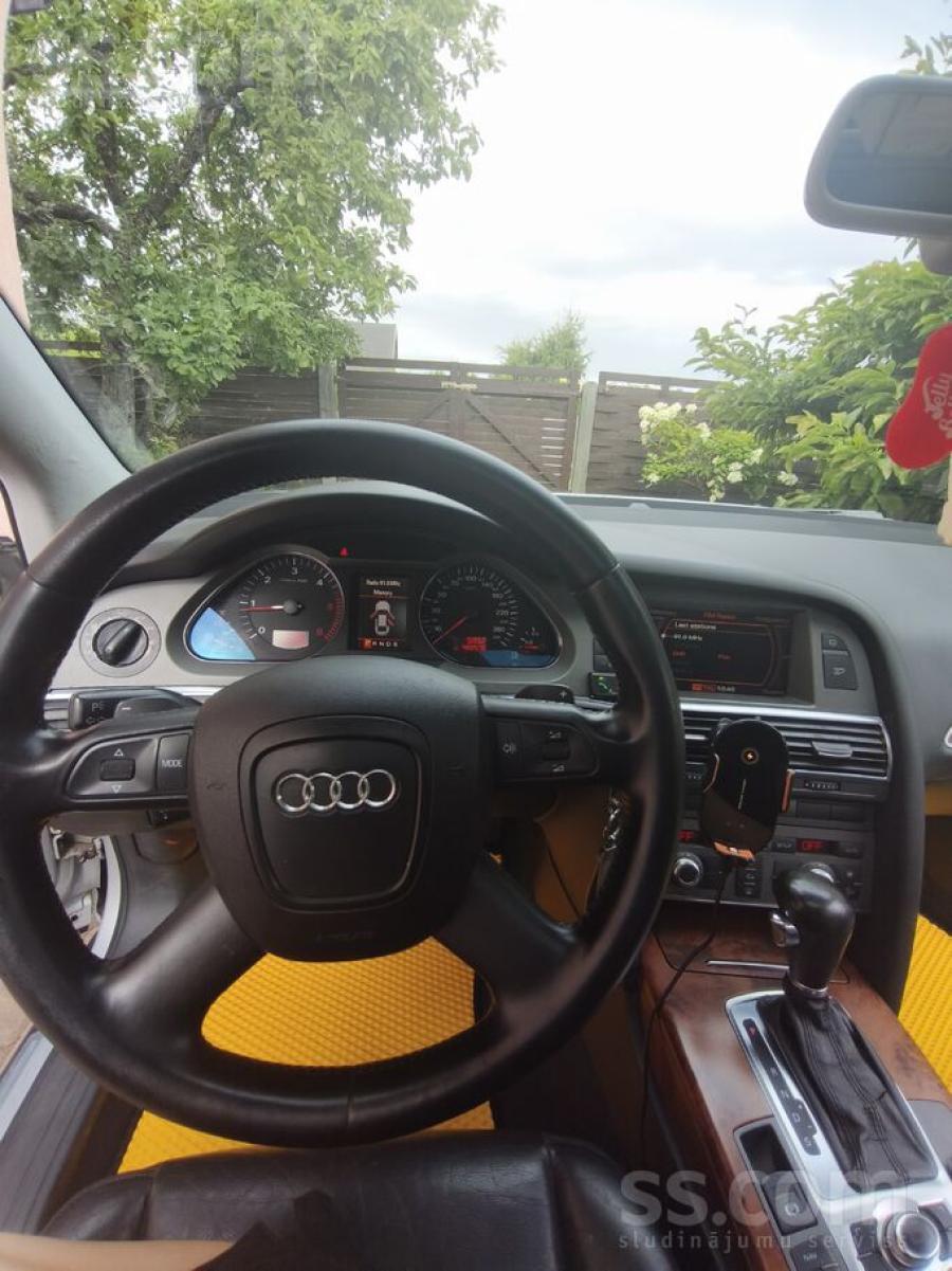 Grey Audi A6 2005 in Riga, with an engine capacity of 3.00 L and mileage of 423 thousand km for 3600 €, photo 8 on AUTOMOTO.COM.LV