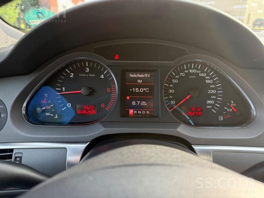 Pelēks Audi A6 2005 Limbaži, ar dzinēja tilpumu 3.00 L un nobraukumu 263 tūkst. km par 3600 €, foto 20 vietnē AUTOMOTO.COM.LV
