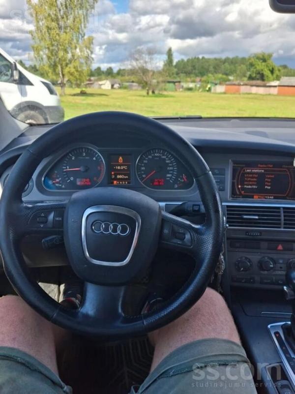 Grey Audi A6 2005 in Valmiera, with an engine capacity of 3.00 L and mileage of 360 thousand km for 2800 €, photo 9 on AUTOMOTO.COM.LV