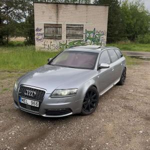 Pelēks Audi A6 2006 Viļņa, ar dzinēja tilpumu 2.97 L un nobraukumu 340 tūkst. km par 4100 €, foto  vietnē AUTOMOTO.COM.LV