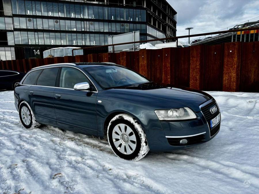 Grey Audi A6 2006 in Kaunas, with an engine capacity of 2.40 L and mileage of 299 thousand km for 2950 €, photo 1 on AUTOMOTO.COM.LV