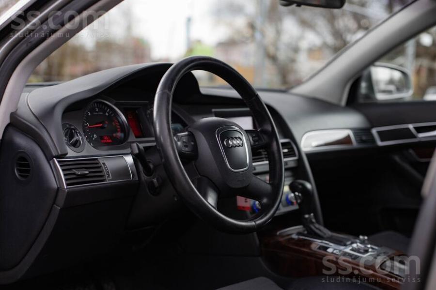 Pelēks Audi A6 2006 Rīga, ar dzinēja tilpumu 3.00 L un nobraukumu 300 tūkst. km par 4790 €, foto 15 vietnē AUTOMOTO.COM.LV