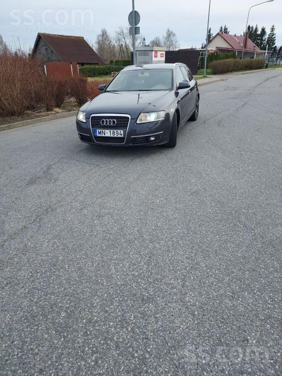 Grey Audi A6 2006 in Riga, with an engine capacity of 2.00 L and mileage of 281 thousand km for 2990 €, photo 1 on AUTOMOTO.COM.LV