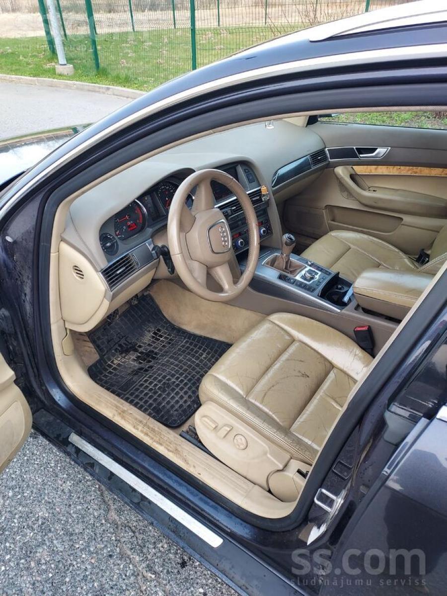 Grey Audi A6 2006 in Riga, with an engine capacity of 2.00 L and mileage of 281 thousand km for 2990 €, photo 6 on AUTOMOTO.COM.LV