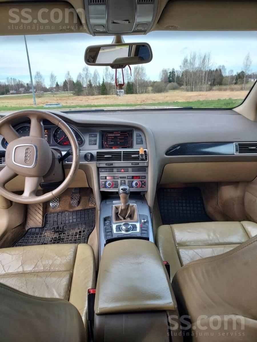 Grey Audi A6 2006 in Riga, with an engine capacity of 2.00 L and mileage of 281 thousand km for 2990 €, photo 7 on AUTOMOTO.COM.LV
