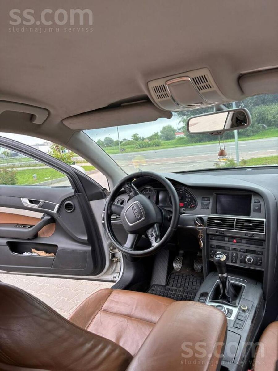 Grey Audi A6 2006 in Jelgava, with an engine capacity of 2.00 L and mileage of 335 thousand km for 2690 €, photo 9 on AUTOMOTO.COM.LV