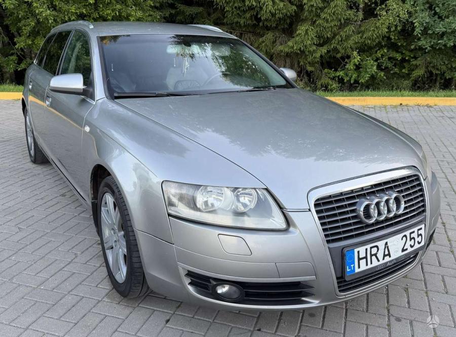 Grey Audi A6 2006 in Vilnius, with an engine capacity of 1.97 L and mileage of 410 thousand km for 1850 €, photo 1 on AUTOMOTO.COM.LV