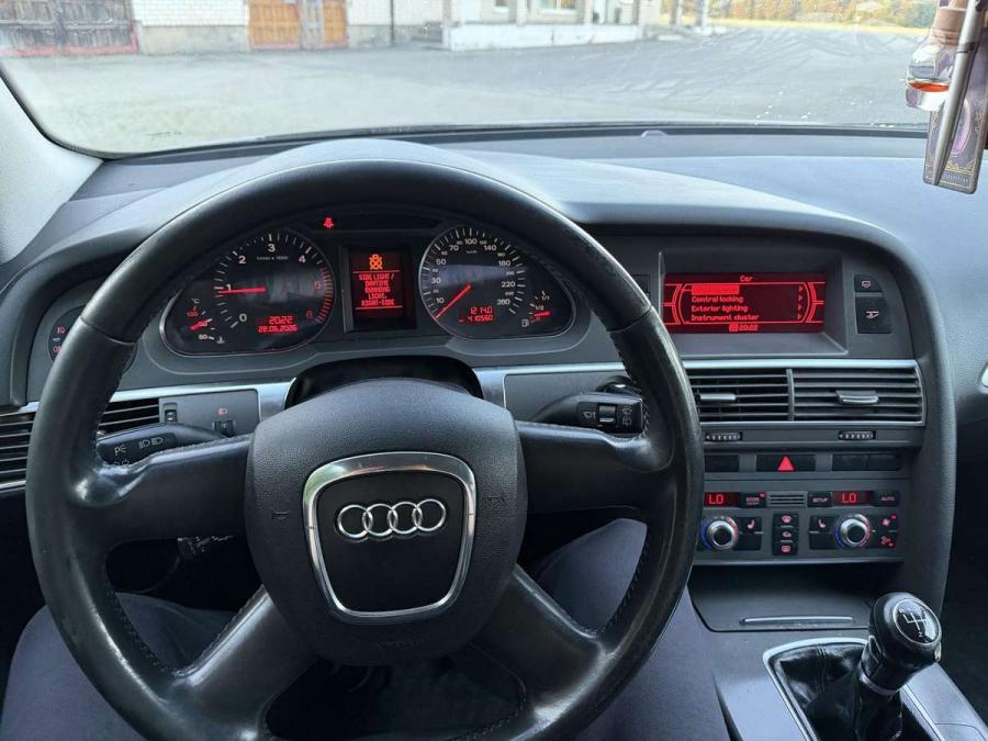 Grey Audi A6 2006 in Vilnius, with an engine capacity of 1.97 L and mileage of 410 thousand km for 1850 €, photo 14 on AUTOMOTO.COM.LV