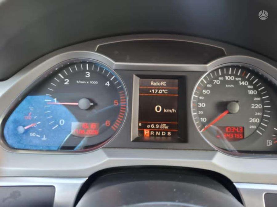 Grey Audi A6 2006 in Marijampole, with an engine capacity of 1.97 L and mileage of 344 thousand km for 2650 €, photo 8 on AUTOMOTO.COM.LV