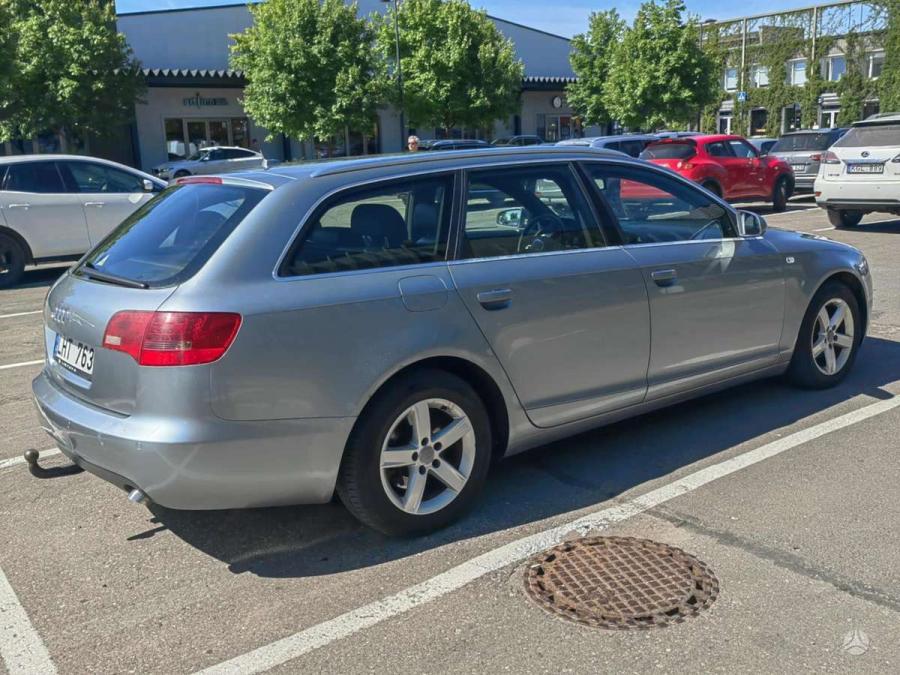 Grey Audi A6 2006 in Vilnius, with an engine capacity of 3.00 L and mileage of 387 thousand km for 2850 €, photo 6 on AUTOMOTO.COM.LV