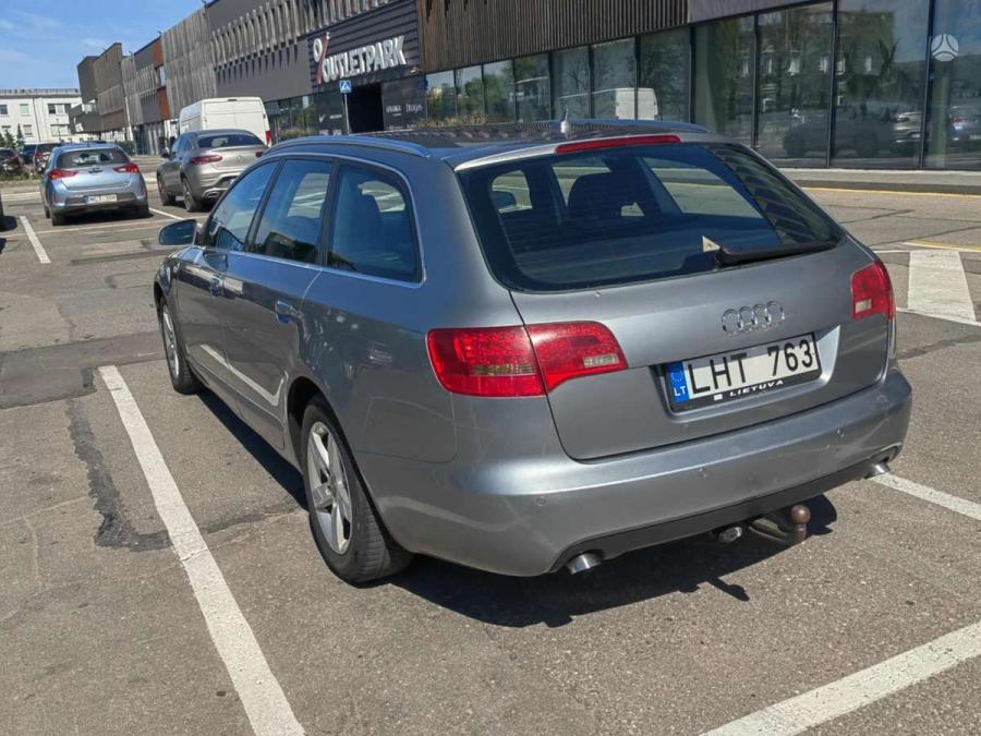 Grey Audi A6 2006 in Vilnius, with an engine capacity of 3.00 L and mileage of 387 thousand km for 2850 €, photo 8 on AUTOMOTO.COM.LV