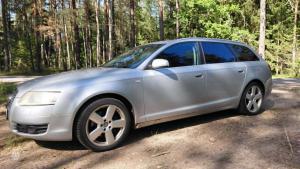 Grey Audi A6 2006 in Vilnius, with an engine capacity of 2.97 L and mileage of 457 thousand km for 1500 €, photo  on AUTOMOTO.COM.LV
