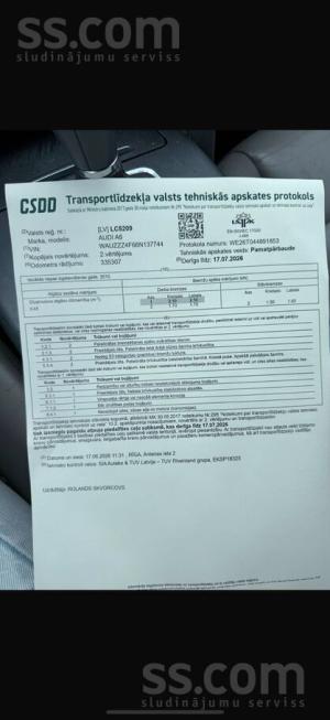 Серый Ауди А6 2006 в Рига, объемом двигателя 3.00 л и пробегом 355 тыс. км за 1600 €, фото 7 на AUTOMOTO.COM.LV