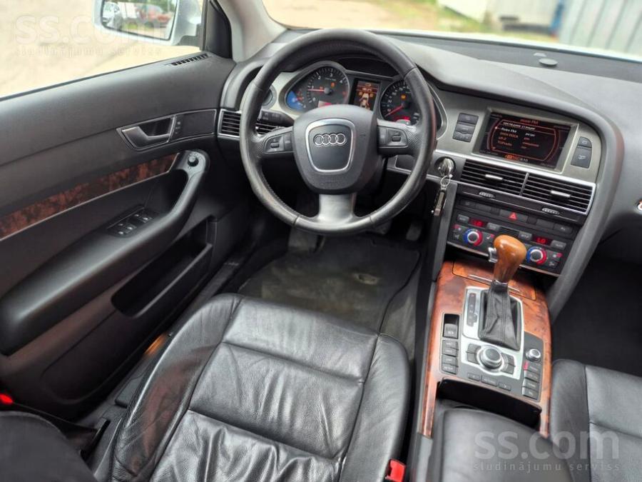 Grey Audi A6 2006 in Riga, with an engine capacity of 3.00 L and mileage of 321 thousand km for 1850 €, photo 6 on AUTOMOTO.COM.LV