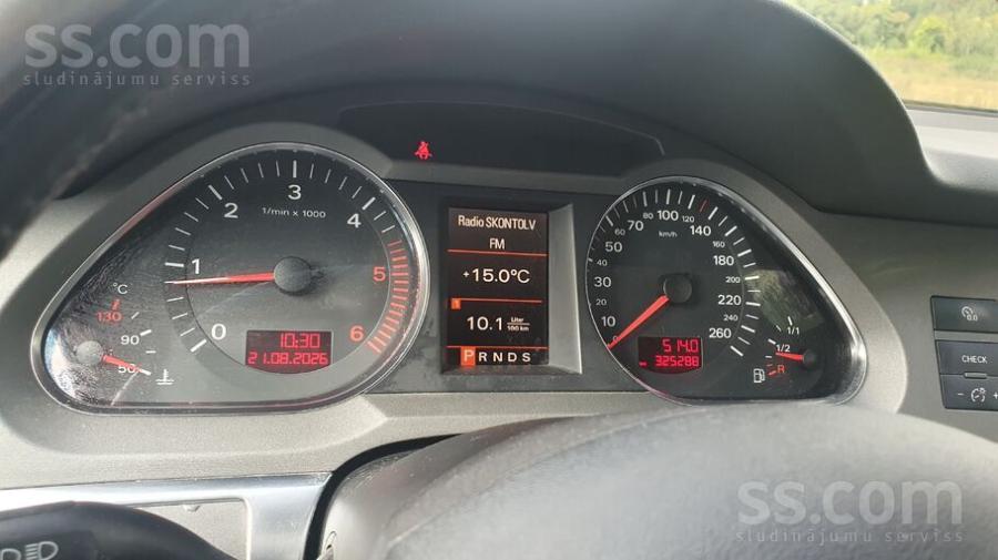 Серый Ауди А6 2006 в Мадона, объемом двигателя 2.70 л и пробегом 325 тыс. км за 3000 €, фото 8 на AUTOMOTO.COM.LV