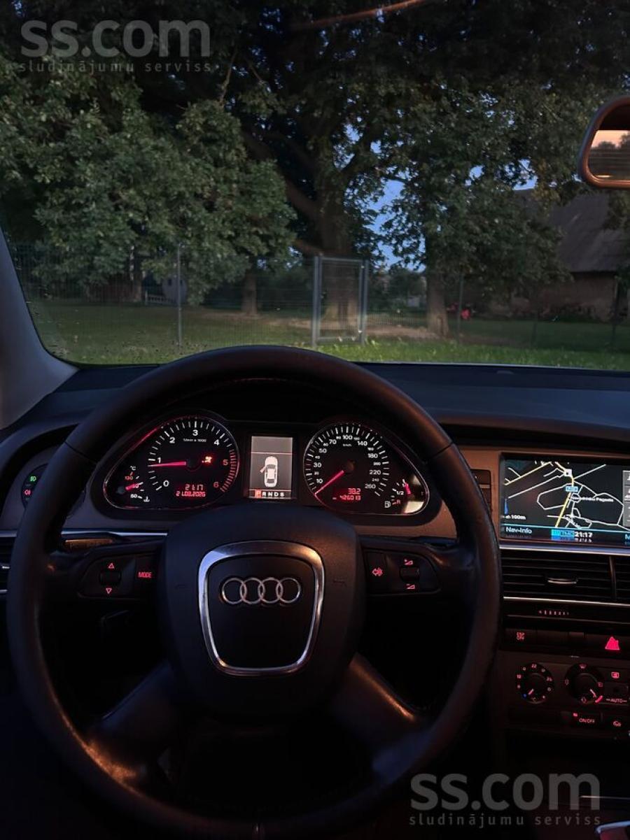 Grey Audi A6 2006 in Riga, with an engine capacity of 2.70 L and mileage of 416 thousand km for 3500 €, photo 11 on AUTOMOTO.COM.LV