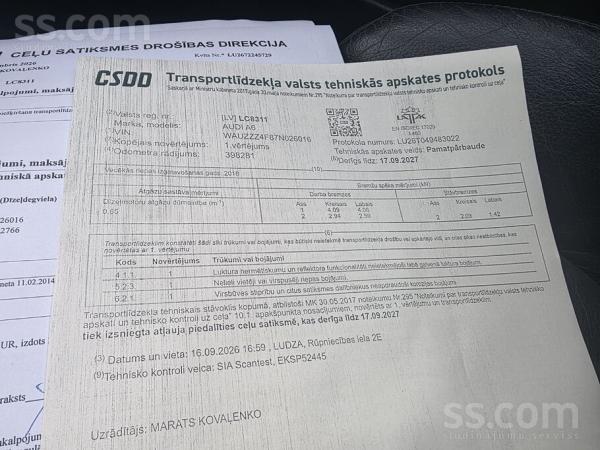 Pelēks Audi A6 2006 Ludza, ar dzinēja tilpumu 3.00 L un nobraukumu 399 tūkst. km par 2350 €, foto 8 vietnē AUTOMOTO.COM.LV