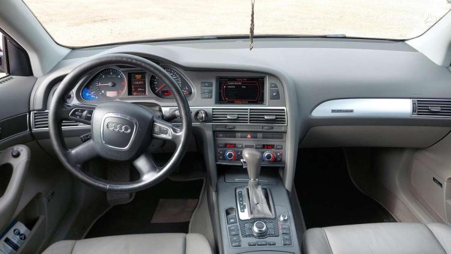 Grey Audi A6 2006 in Utena, with an engine capacity of 2.97 L and mileage of 305 thousand km for 2800 €, photo 13 on AUTOMOTO.COM.LV