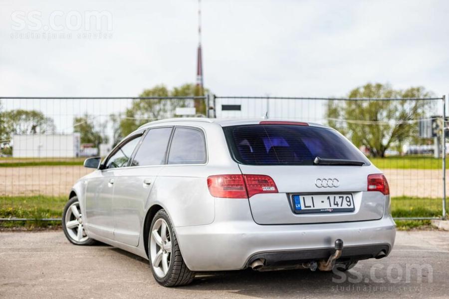 Grey Audi A6 2007 in Riga, with an engine capacity of 3.00 L and mileage of 257 thousand km for 11500 €, photo 6 on AUTOMOTO.COM.LV