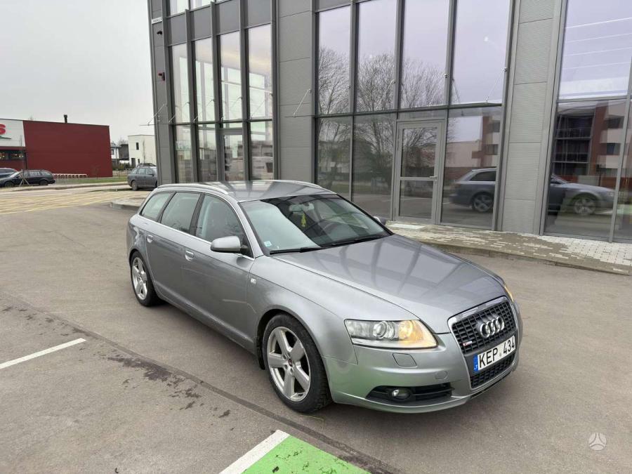 Grey Audi A6 2007 in Vilnius, with an engine capacity of 2.39 L and mileage of 344 thousand km for 2350 €, photo 3 on AUTOMOTO.COM.LV