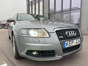Grey Audi A6 2007 in Vilnius, with an engine capacity of 2.39 L and mileage of 344 thousand km for 2350 €, photo 5 on AUTOMOTO.COM.LV