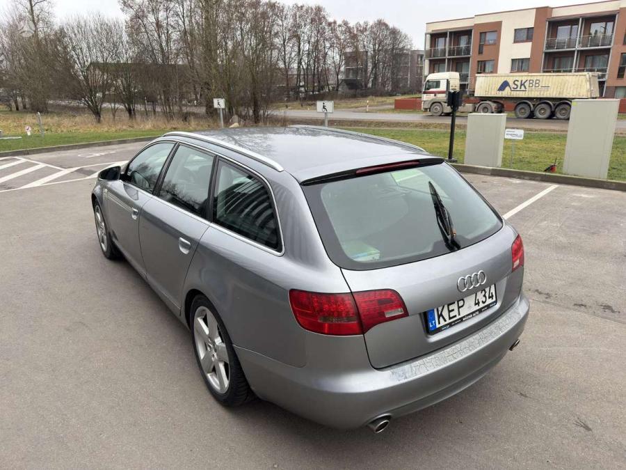 Grey Audi A6 2007 in Vilnius, with an engine capacity of 2.39 L and mileage of 344 thousand km for 2350 €, photo 10 on AUTOMOTO.COM.LV
