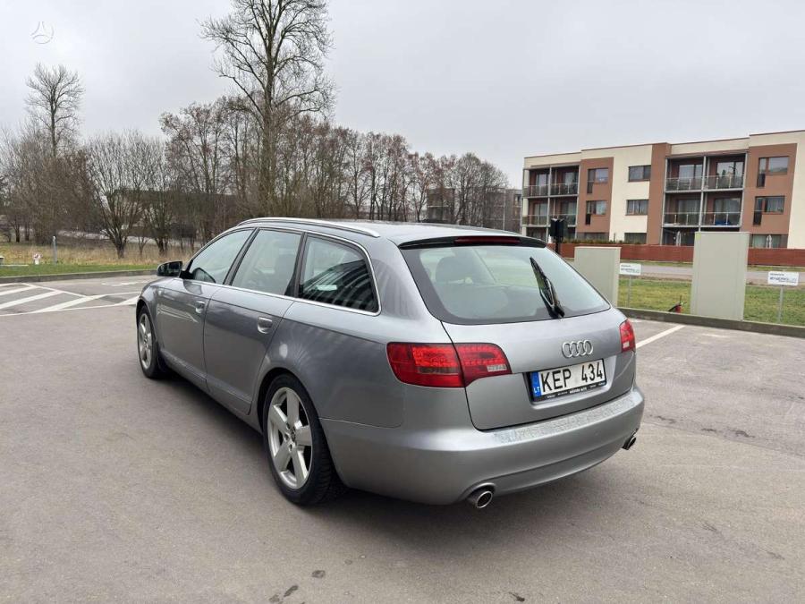 Grey Audi A6 2007 in Vilnius, with an engine capacity of 2.39 L and mileage of 344 thousand km for 2350 €, photo 11 on AUTOMOTO.COM.LV