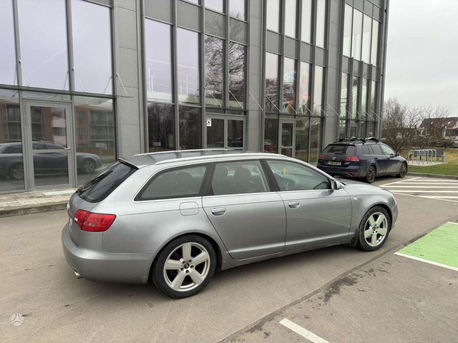 Grey Audi A6 2007 in Vilnius, with an engine capacity of 2.39 L and mileage of 344 thousand km for 2350 €, photo 13 on AUTOMOTO.COM.LV