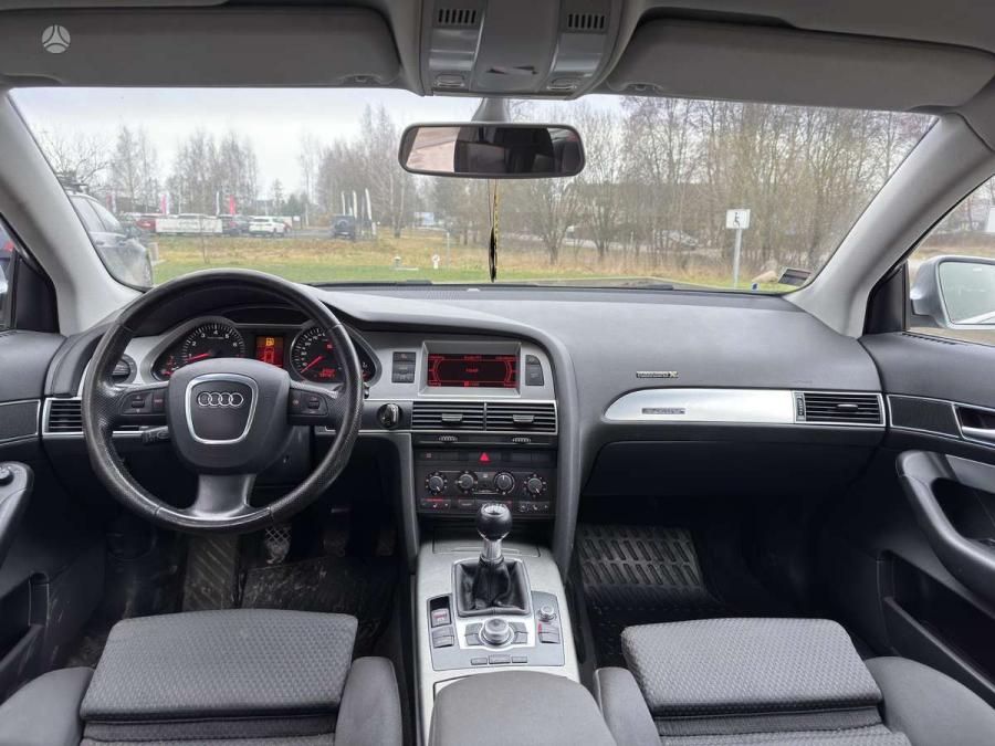 Grey Audi A6 2007 in Vilnius, with an engine capacity of 2.39 L and mileage of 344 thousand km for 2350 €, photo 19 on AUTOMOTO.COM.LV