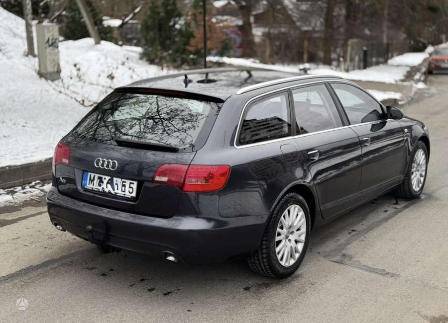 Grey Audi A6 2007 in Vilnius, with an engine capacity of 2.97 L and mileage of 289 thousand km for 2500 €, photo 6 on AUTOMOTO.COM.LV