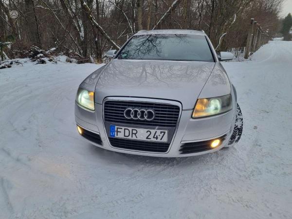 Grey Audi A6 2007 in Kaunas, with an engine capacity of 2.00 L and mileage of 407 thousand km for 2500 €, photo 1 on AUTOMOTO.COM.LV