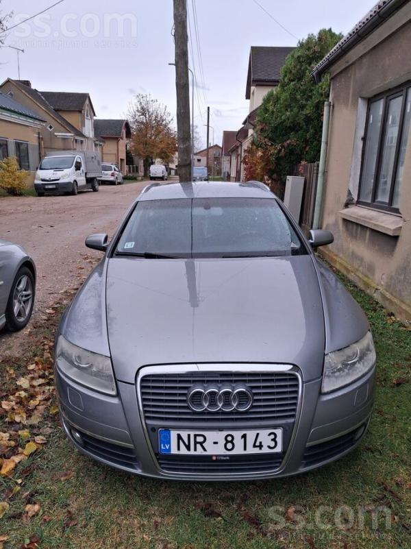 Grey Audi A6 2007 in Liepaja, with an engine capacity of 2.00 L and mileage of 286 thousand km for 1999 €, photo 1 on AUTOMOTO.COM.LV