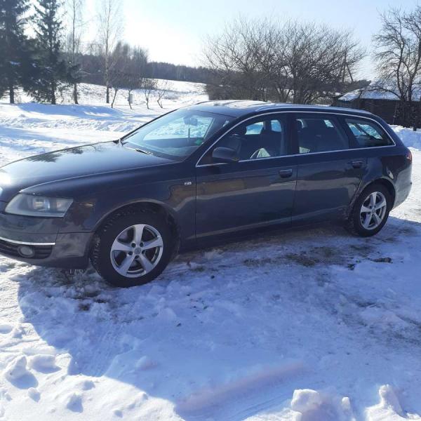 Grey Audi A6 2007 in Ukmerge, with an engine capacity of 2.70 L and mileage of 369 thousand km for 2000 €, photo 1 on AUTOMOTO.COM.LV