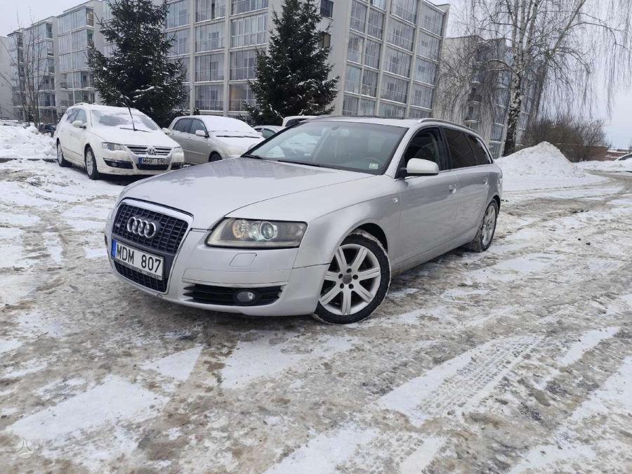 Grey Audi A6 2007 in Vilnius, with an engine capacity of 2.97 L and mileage of 340 thousand km for 2550 €, photo 1 on AUTOMOTO.COM.LV