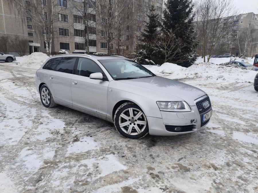 Grey Audi A6 2007 in Vilnius, with an engine capacity of 2.97 L and mileage of 340 thousand km for 2550 €, photo 2 on AUTOMOTO.COM.LV