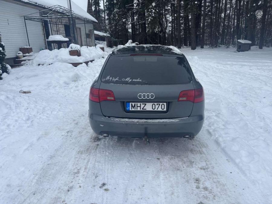 Grey Audi A6 2007 in Trakai, with an engine capacity of 2.00 L and mileage of 307 thousand km for 2000 €, photo 6 on AUTOMOTO.COM.LV