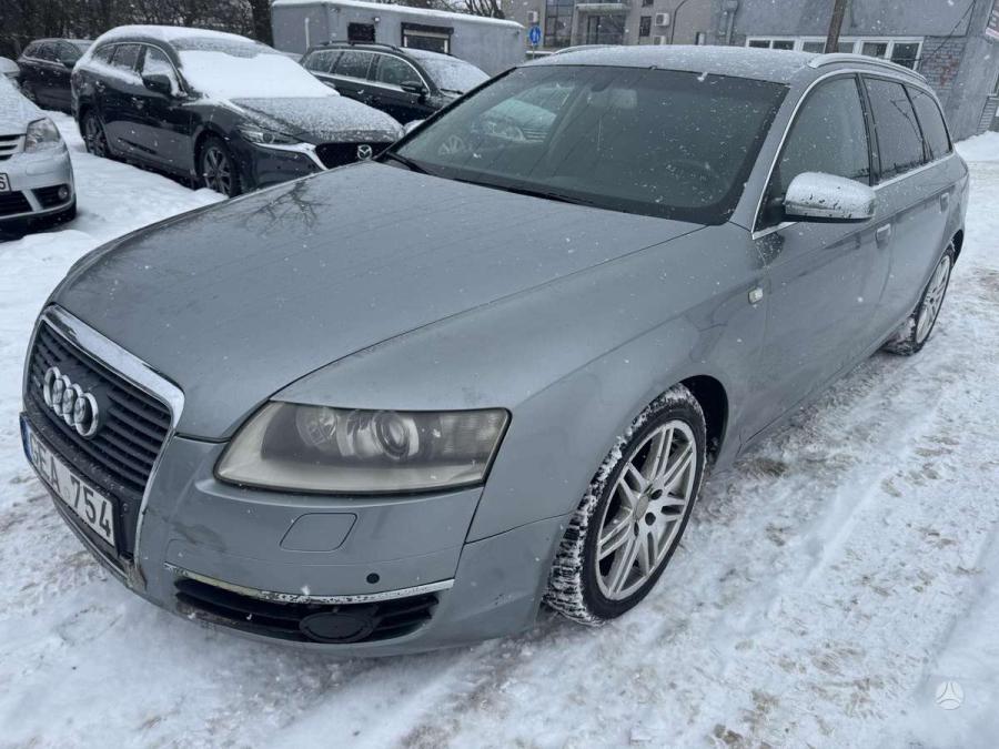 Grey Audi A6 2007 in Kaunas, with an engine capacity of 2.70 L and mileage of 390 thousand km for 2350 €, photo 1 on AUTOMOTO.COM.LV