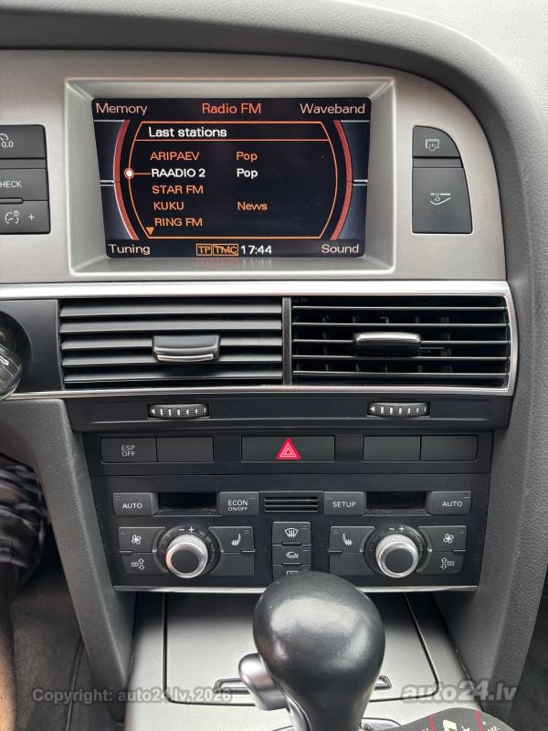 Pelēks Audi A6 2007 Tallina, ar dzinēja tilpumu 2.70 L un nobraukumu 354 tūkst. km par 1950 €, foto 10 vietnē AUTOMOTO.COM.LV