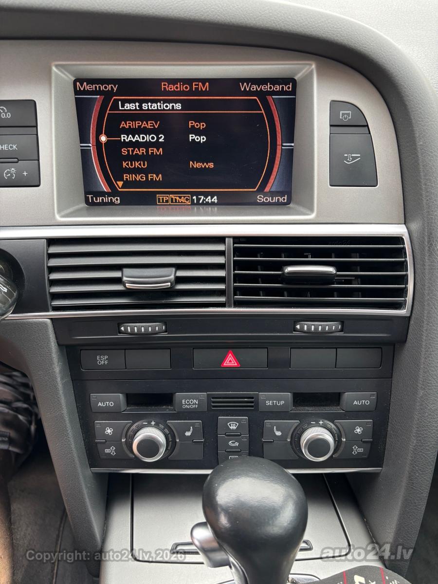 Grey Audi A6 2007 in Tallinn, with an engine capacity of 2.70 L and mileage of 354 thousand km for 1950 €, photo 11 on AUTOMOTO.COM.LV